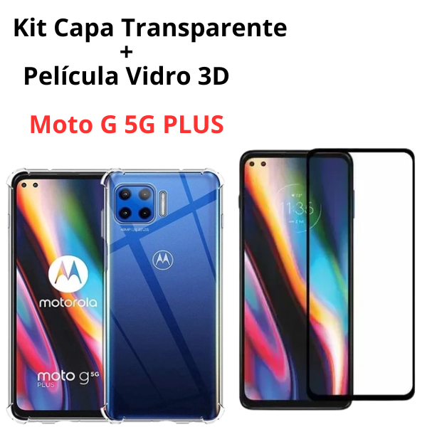 Kit Capa Capinha MOTO G5G PLUS + Película de Vidro 3D | Shopee Brasil