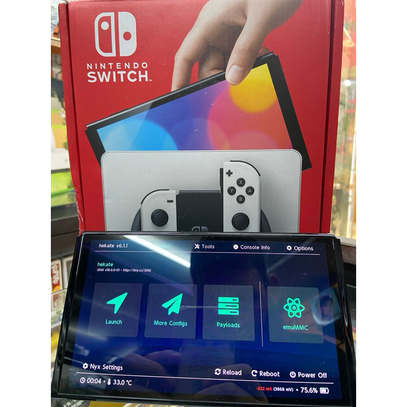 Nintendo Switch OLED Desbloqueado com Tinfoil + Dual Boot | Novo ...