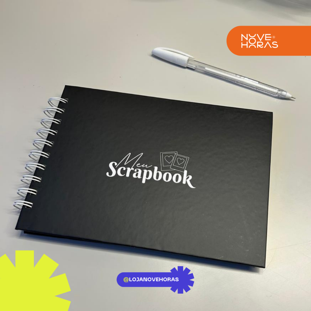 Álbum Scrapbook 25 Páginas 15x21cm e 18,5x18,5 cm Capa Dura Meu ...