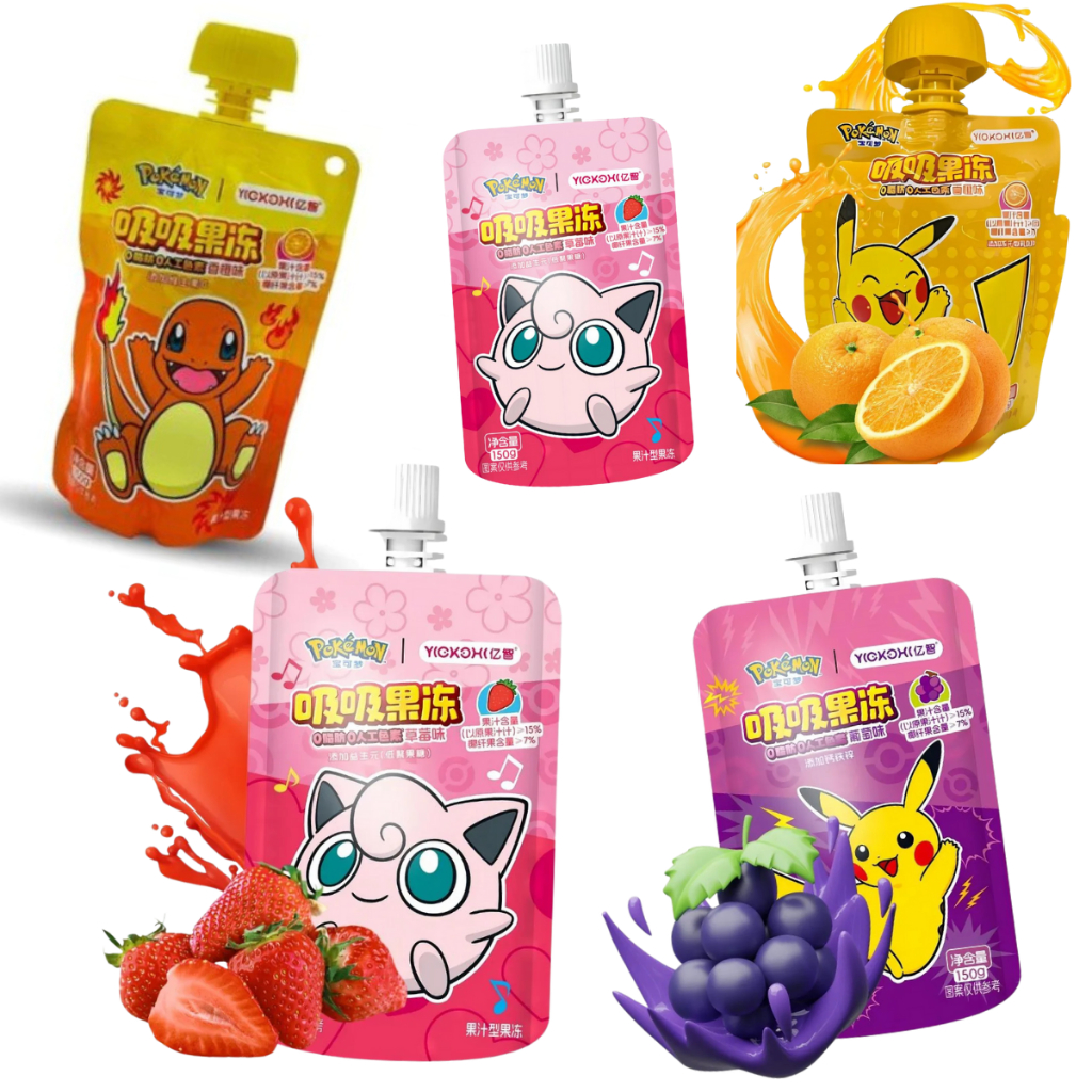 Suco pedaços coco Pokemon Sabores Na Variaçao Importado Asia | Shopee ...