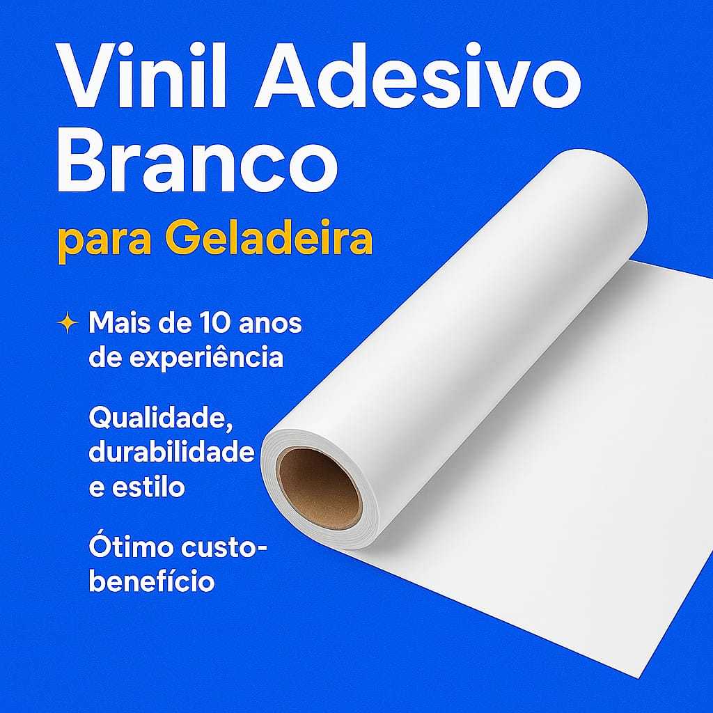 Adesivo Vinil Decorativo para envelopamento de geladeira até 6 metros x ...