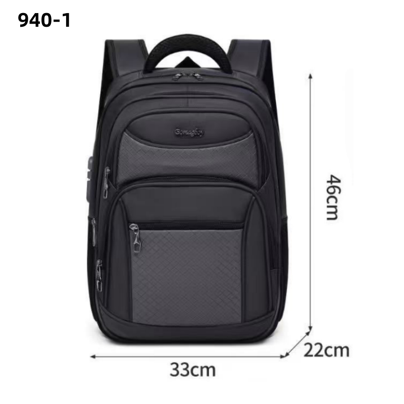 Mochila masculina reforçada - Equipada com porta USB para carregamento ...