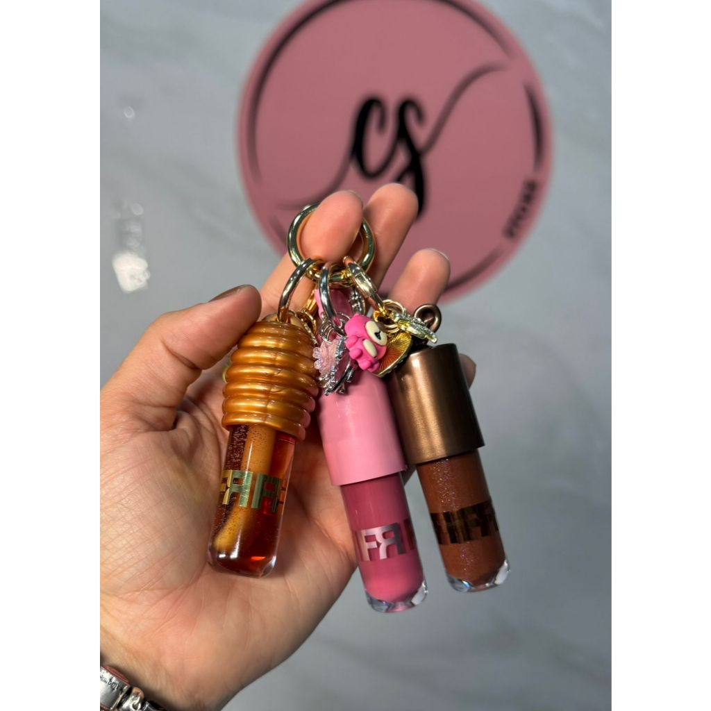 KIT CHAVEIRO GLOSS MONTADO- Com: 1 LipHoney 1 Lip Bunny 1Love Kit ...