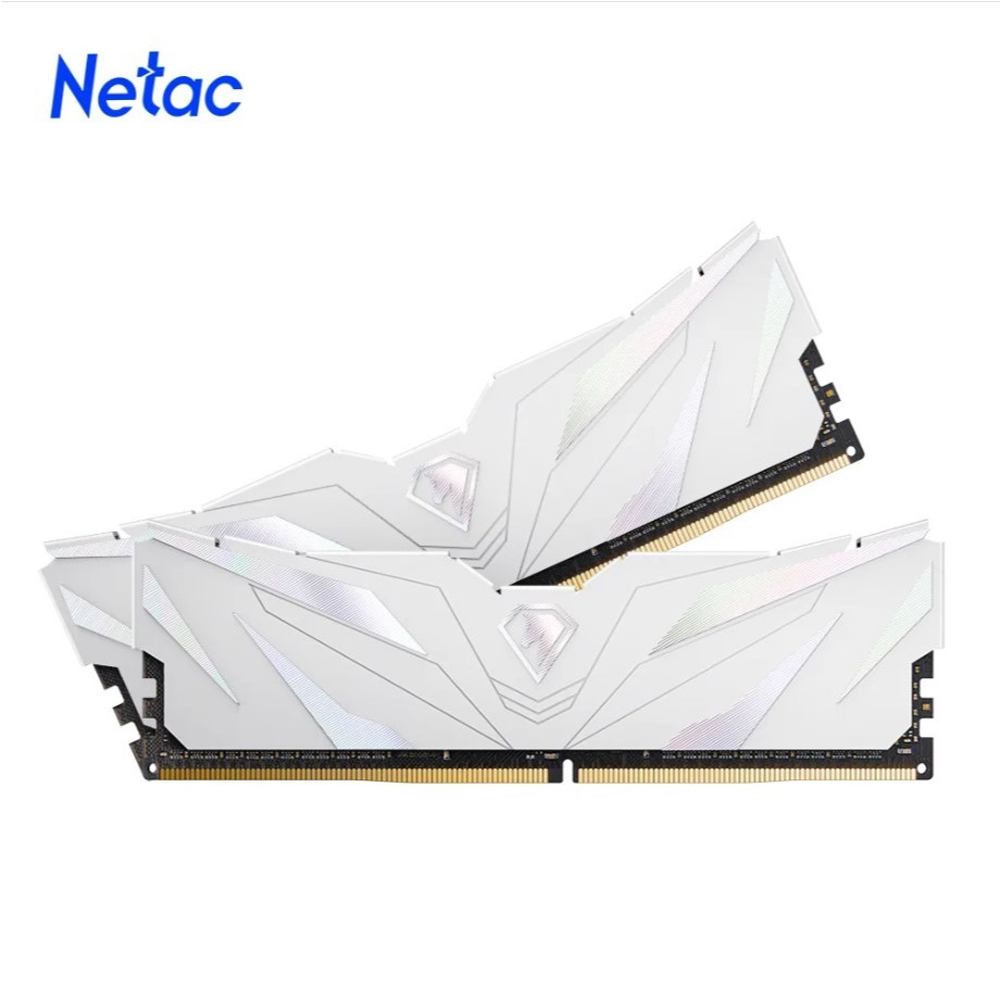 Memória Ram DDR4 Netac Shadow II 16gb (2x8GB) 3200MHz CL16 White | Shopee Brasil