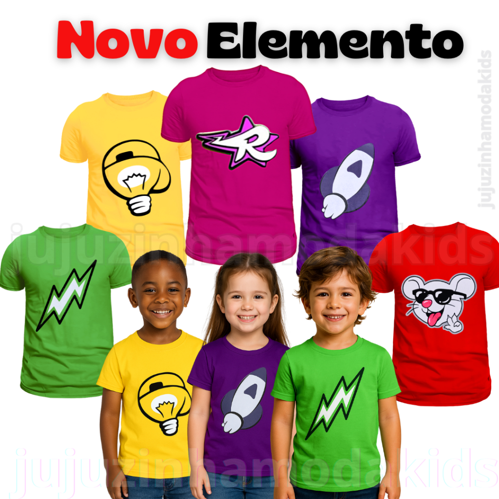 Camiseta Emilly Vick Novos Elementos Dos Rosa Ketlen Foguete Void Raio ...