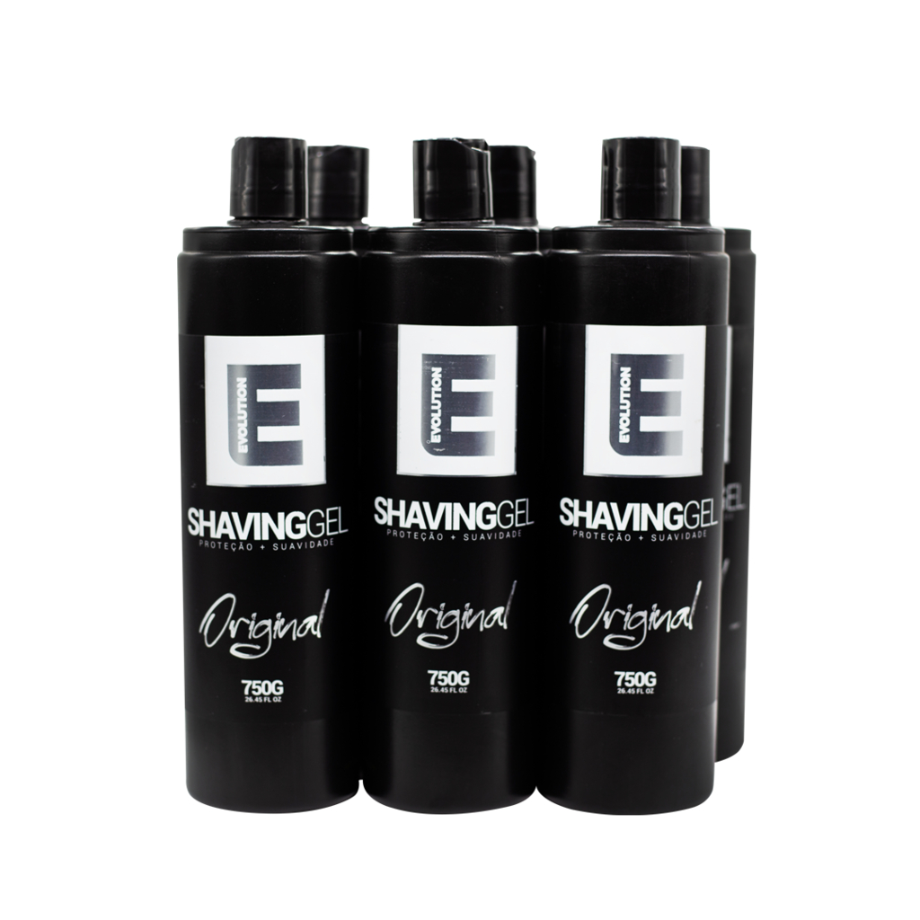 6 Unidades Shaving Gel Neutro - Evolution Barber 750ml | Shopee Brasil