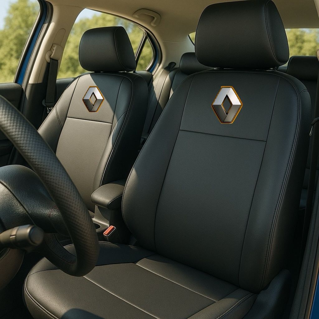 Capas de Banco em Couro Renault Sandero Clio Logan Duster Oroch ...