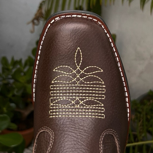 Bota Botina Chelsea Couro Agro Country Texas Texana Cano Curto Café ...