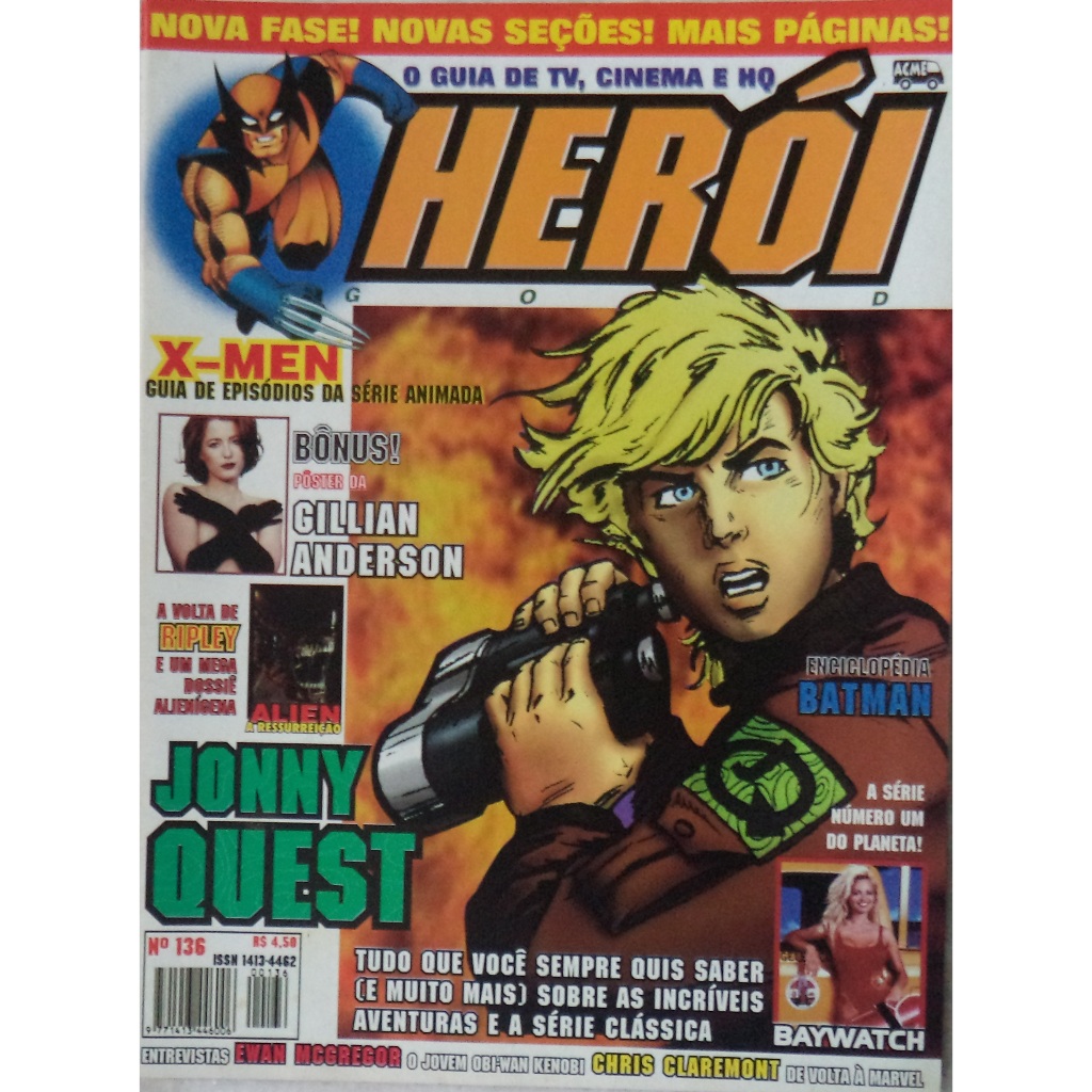 Revista Heroi Gold N° 136 com poster Gillian Anderson | Shopee Brasil