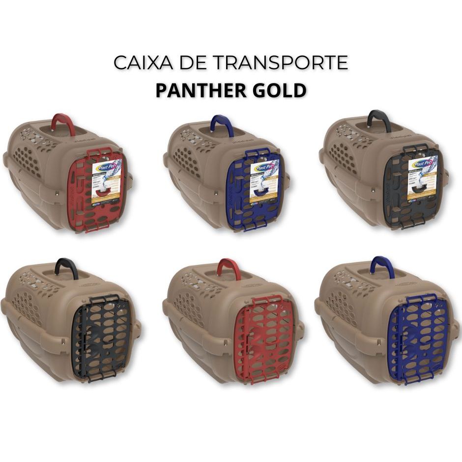 Caixa de transporte gato e cachorro Panther Gold n°1 ao n°5 | Shopee Brasil