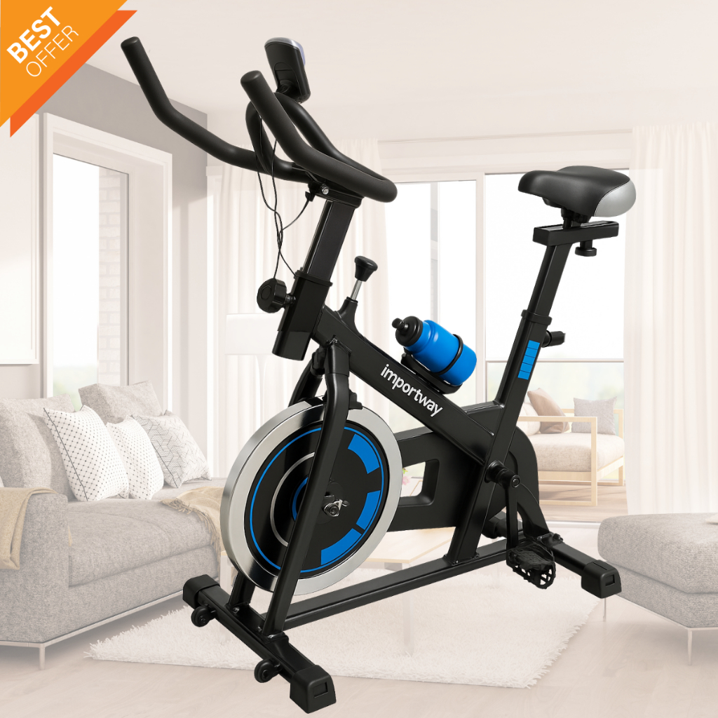 Bicicleta Ergométrica Spinning Profissional 120Kg Mecânica 8Kg Inércia Com Medidor de Pulso ...