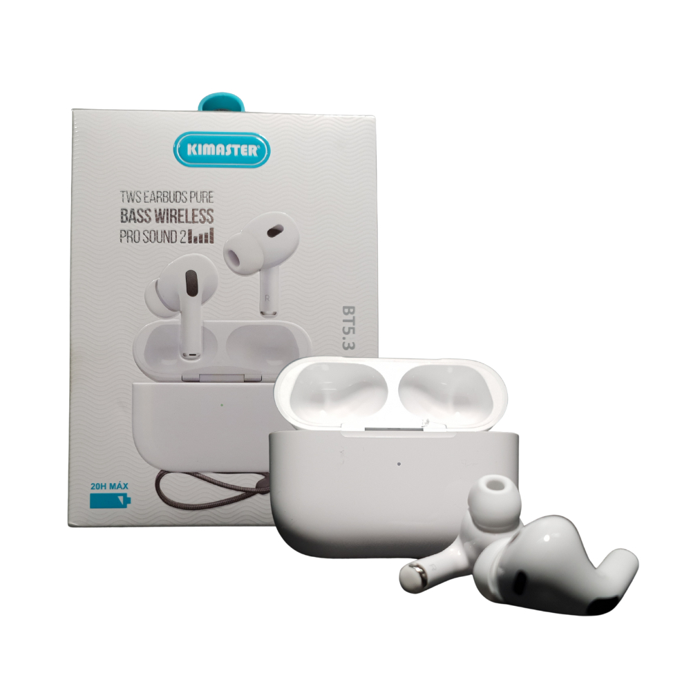 Fone de Ouvido Bluetooth Kimaster TWS350 Pro Sound 2 – Sem Fio, Estojo ...