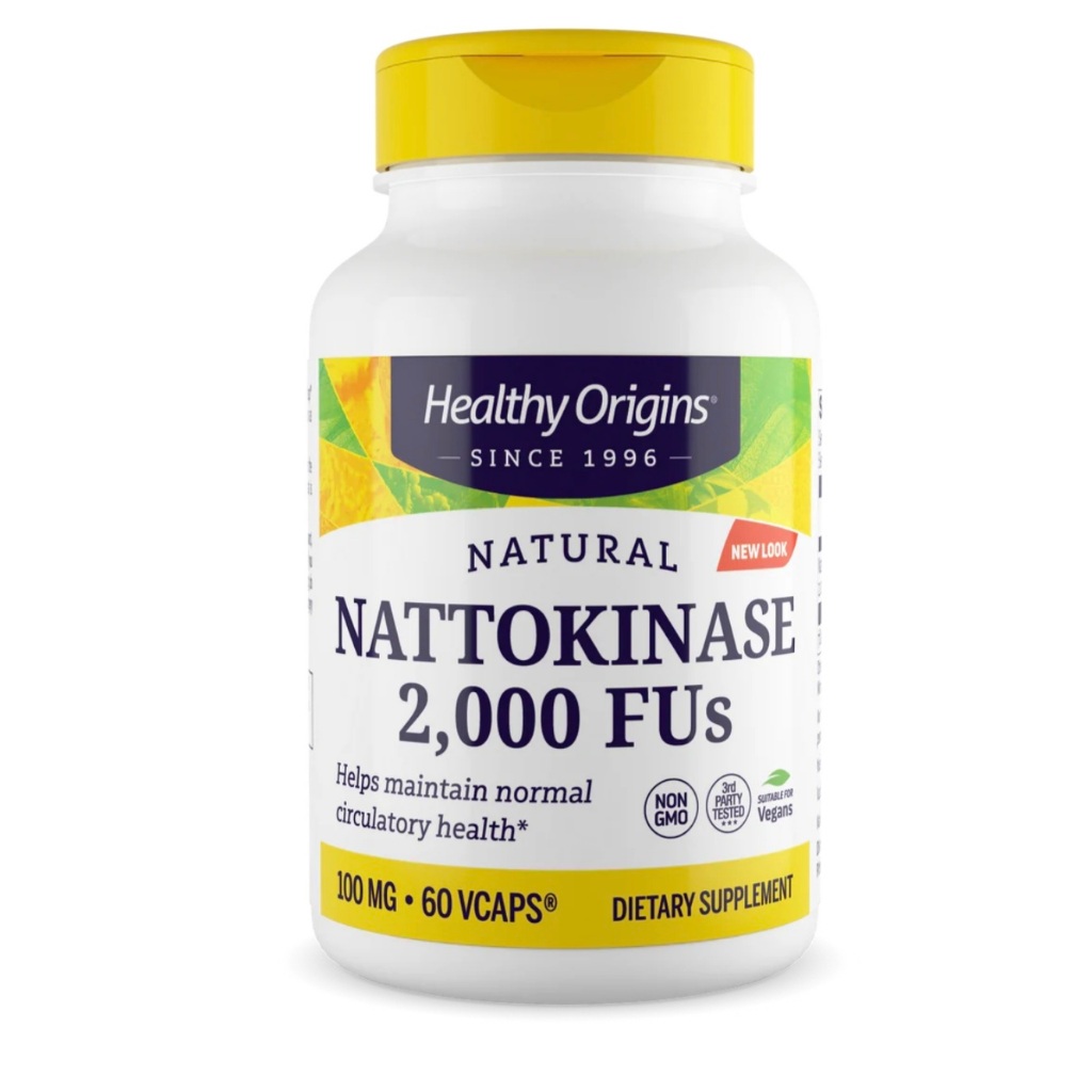 Nattokinase 2,000 FU's (100 mg.) 60 vcaps Healthy Origins | Shopee Brasil