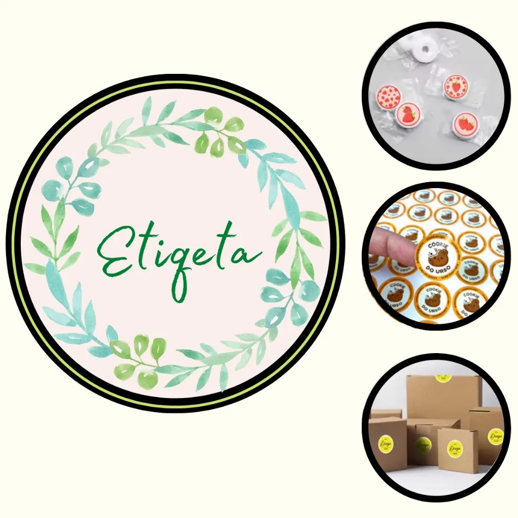 120 Adesivos Personalizados 4x4 cm | Shopee Brasil