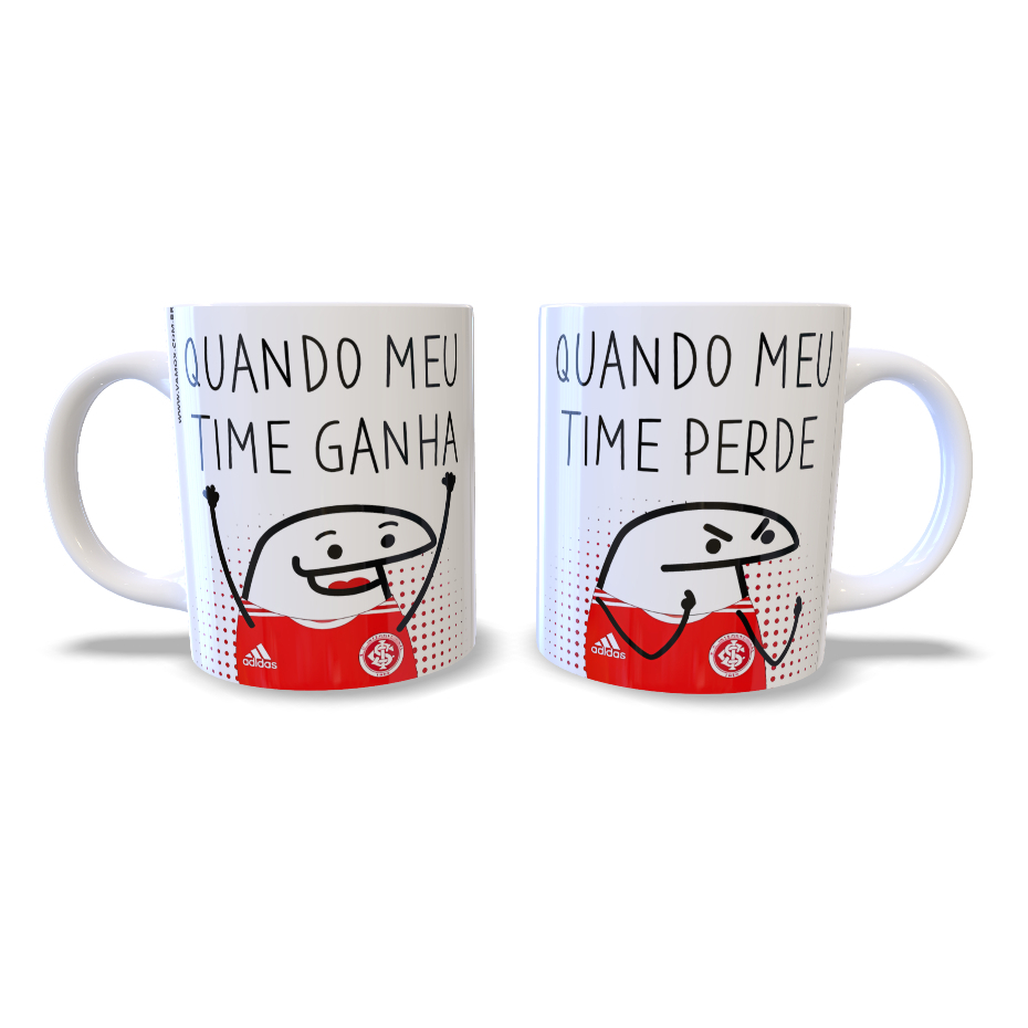 Caneca Inter Personalizada de Porcelana 325ml – Ideal para Café, Chá e ...