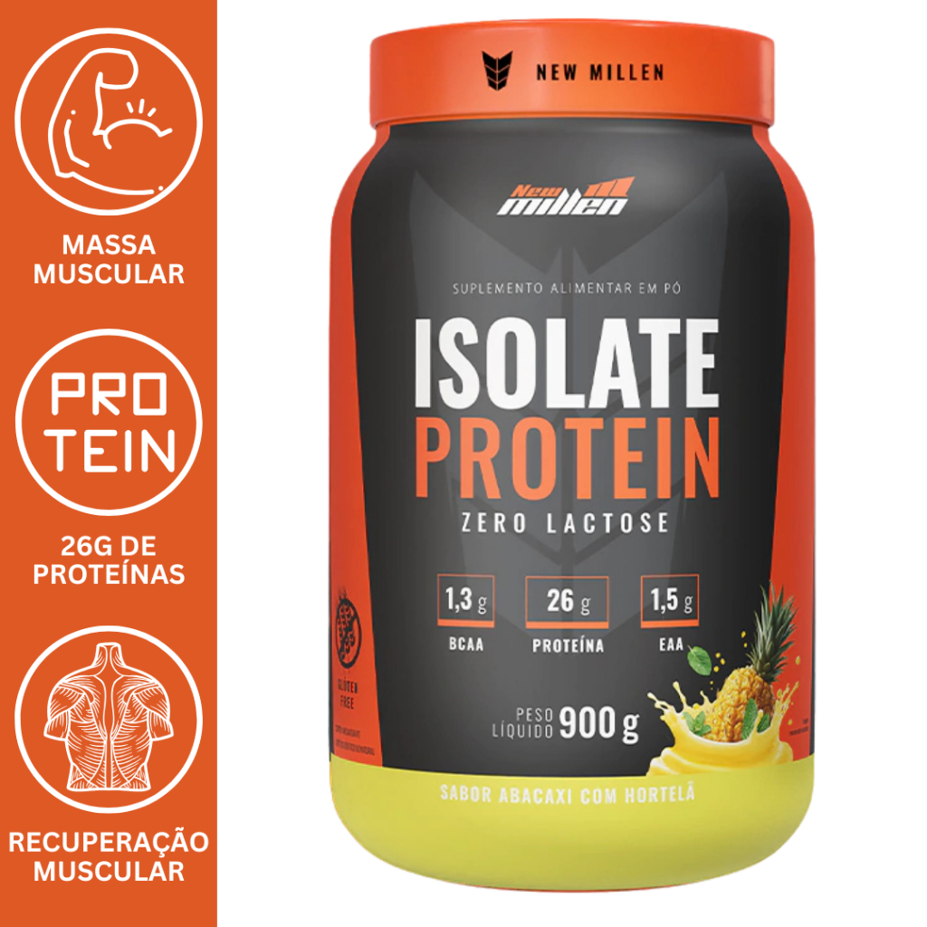 ISOLATE PROTEIN ZERO LACTOSE PROTEINA DA CARNE POTE 900G - NEW MILLEN ...
