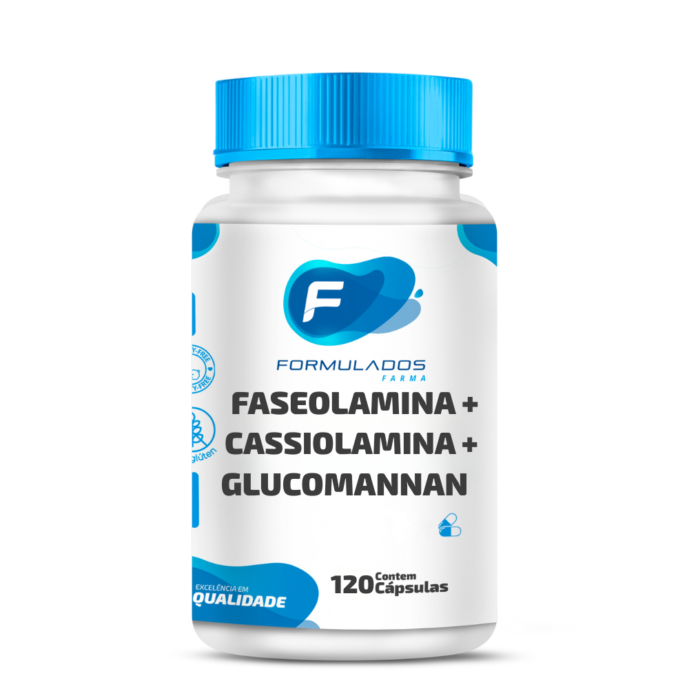 Faseolamina + Cassiolamina + Glucomannan 120 Cápsulas | Shopee Brasil