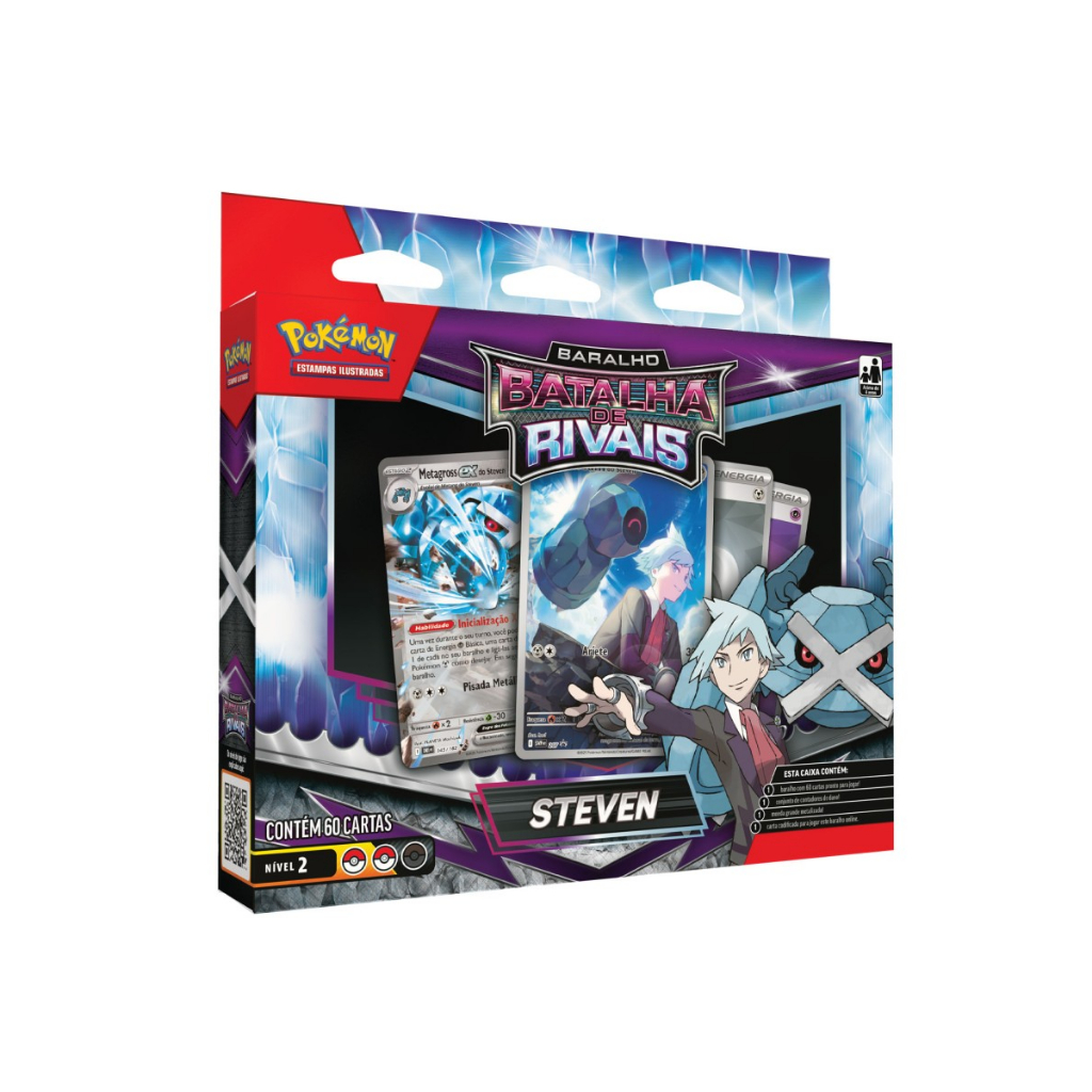 Pokémon Deck Batalha de Rivais Marine ou Steven Copag Original Carta ...