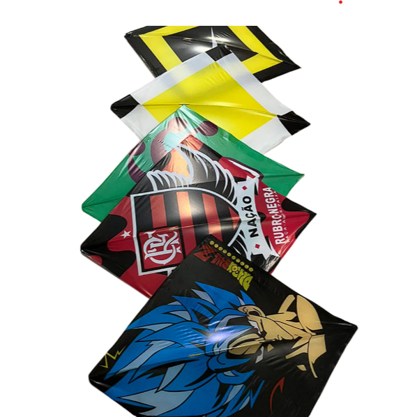 Raia peixinho pipa papagaio flechinha 35x35 pacote com 80,100, 200 ...