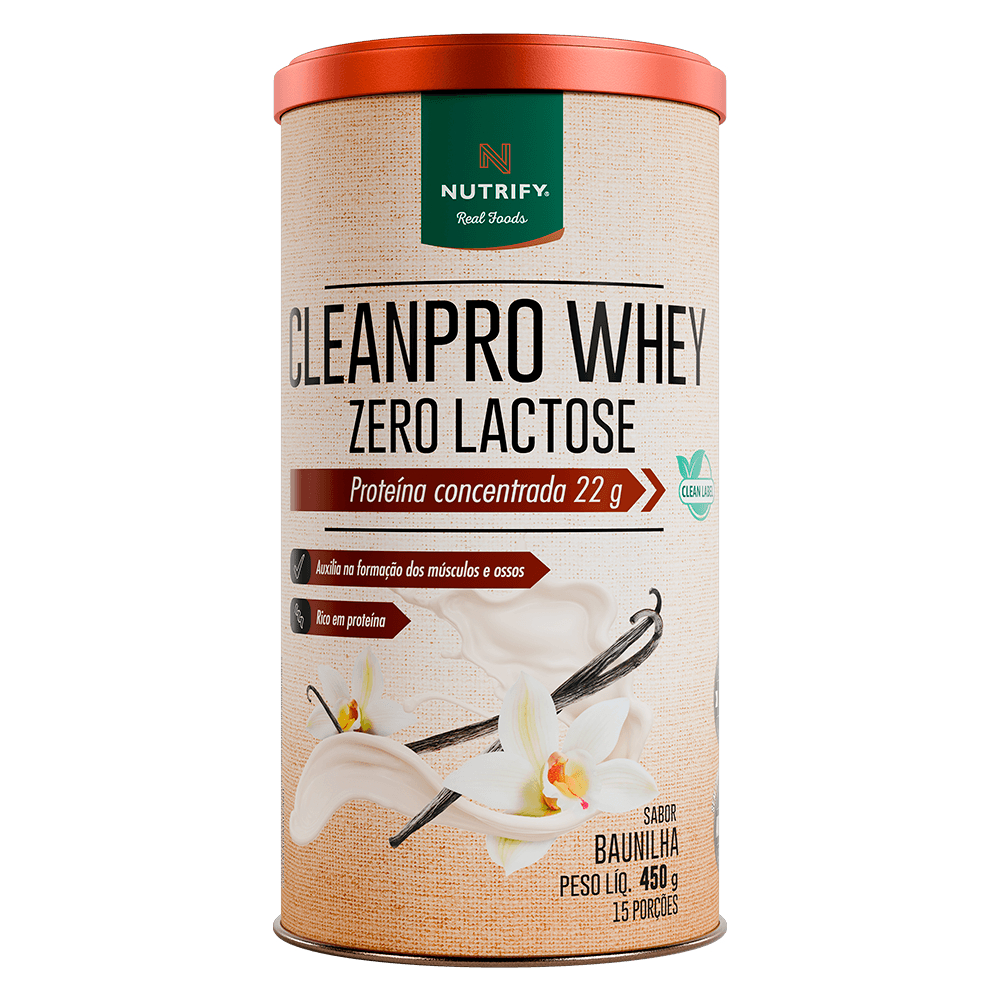 Whey Zero Lactose - Clean Pro Whey 450G | Shopee Brasil