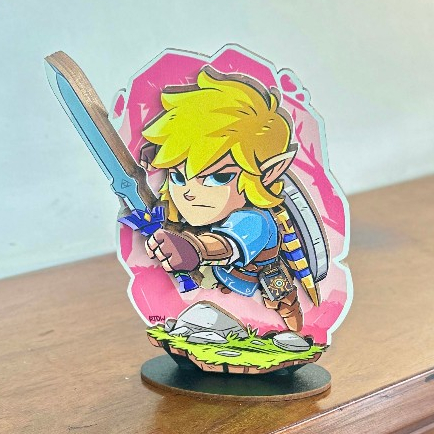 Miniatura Link The Legend of Zelda Breath of the wild Game Jogo ...