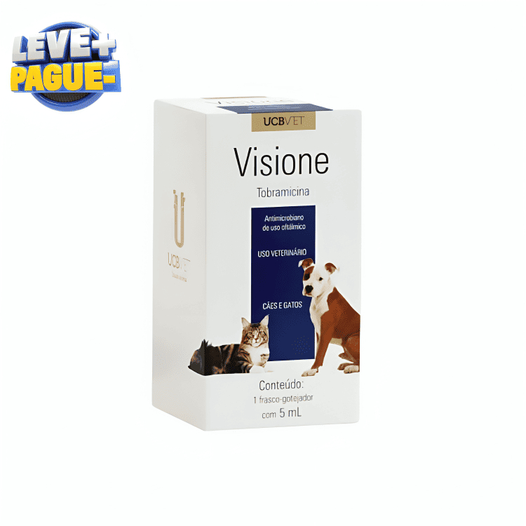Visione 5 ml – Colírio Antimicrobiano Tobramicina para Cães & Gatos ...