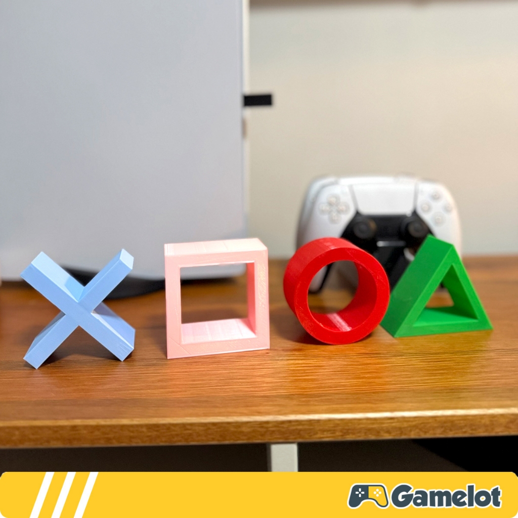 Enfeite Decoração De Mesa Gamer Símbolos Ícones PlayStation 8cm ...