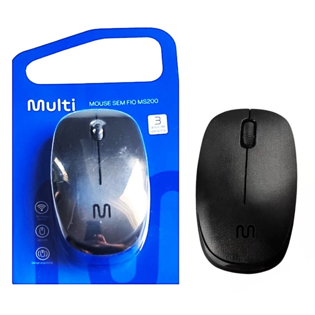 Mouse Multi Ms200 wifi sem fio | Shopee Brasil