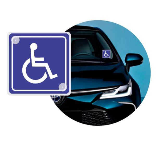 Placa Plastificada Símbolo Deficiente Fisico - Placa de Autismo com ...