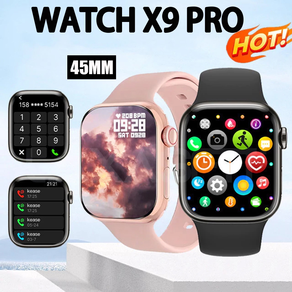 Relógio Smartwatch Original X9 Pro Série 45mm, GPS, NFC, Monitor de ...