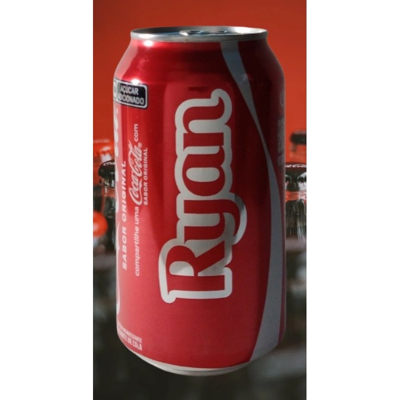 Lata Coca-Cola Nomes / Ryan (lacrada) | Shopee Brasil