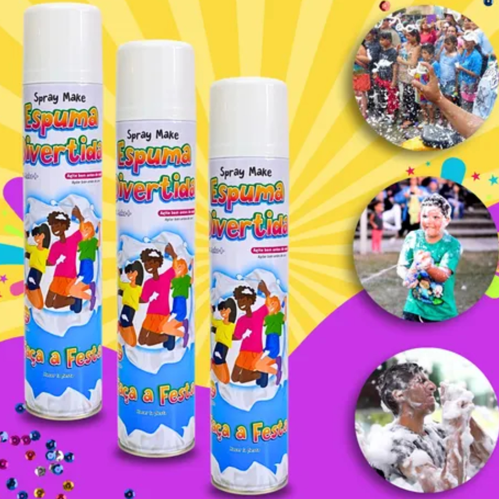 5 un Espuma spray de carnaval kit 400ml cada | Shopee Brasil