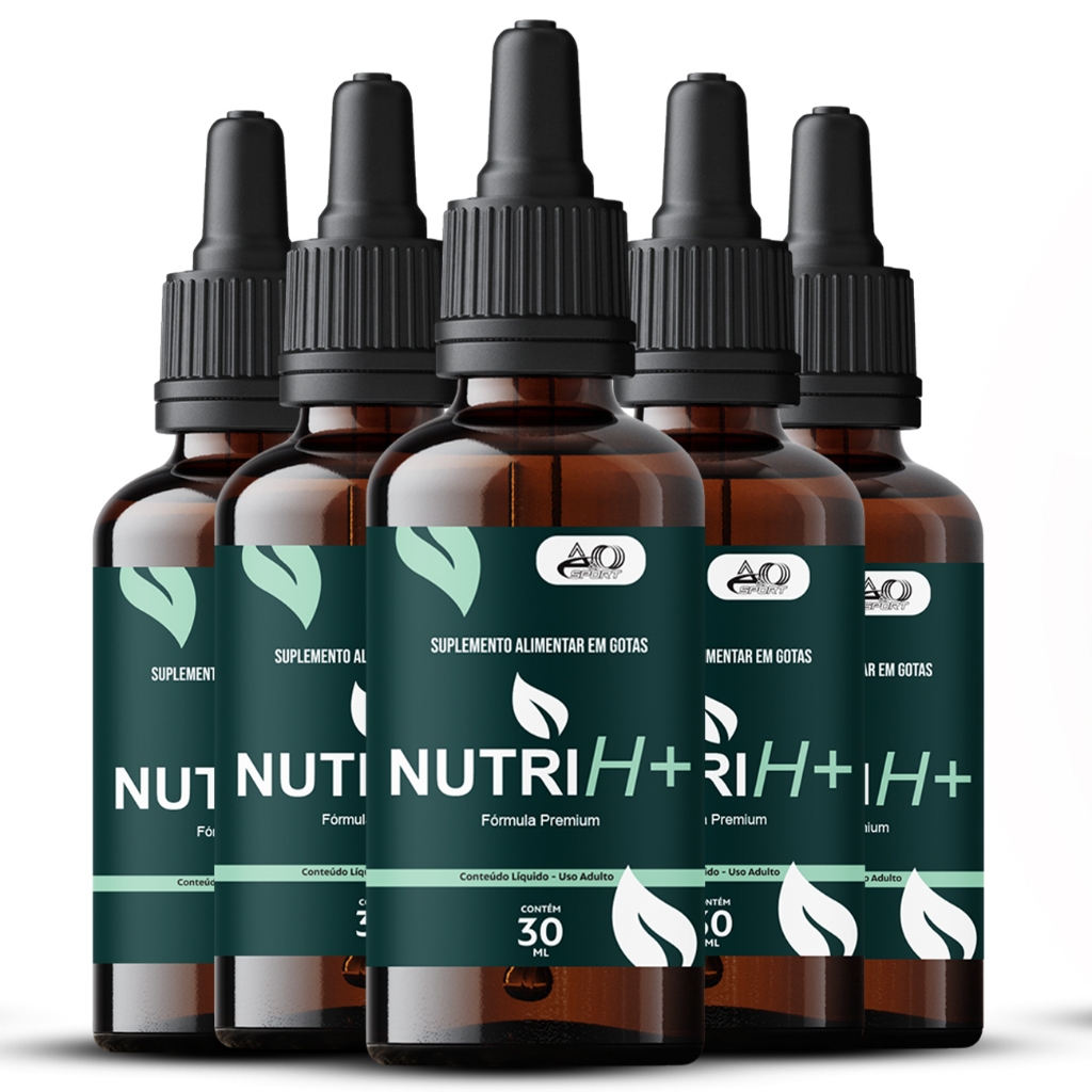 Kit 5 Nutri H+ 30ml Original Loja Oficial Fórmula Natural Envio ...
