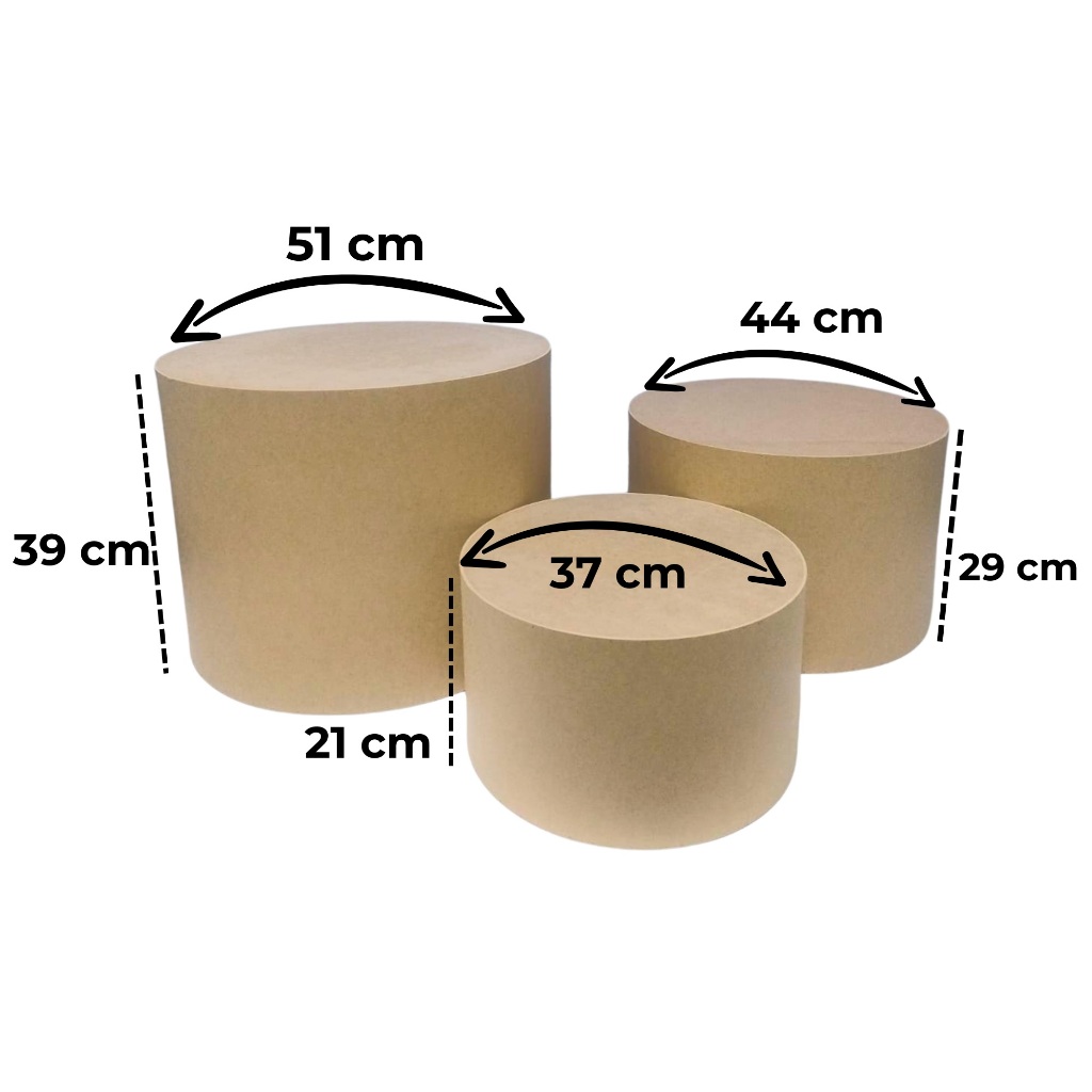 Cilindros Decorativos em MDF Premium– Ideal para Festa de Aniversário ...