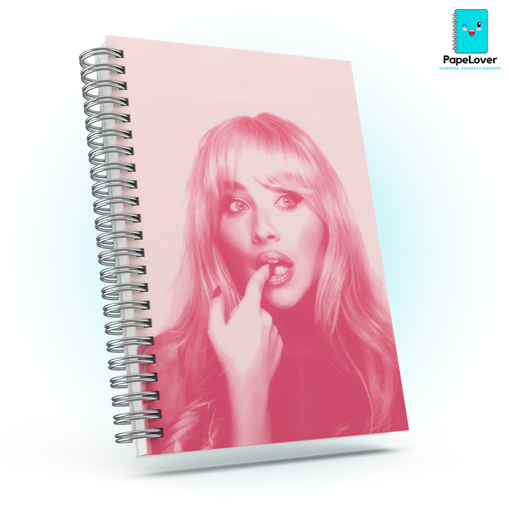 Caderno Sabrina Carpenter com brinde especial - Capa dura, impressão HD. | Shopee Brasil