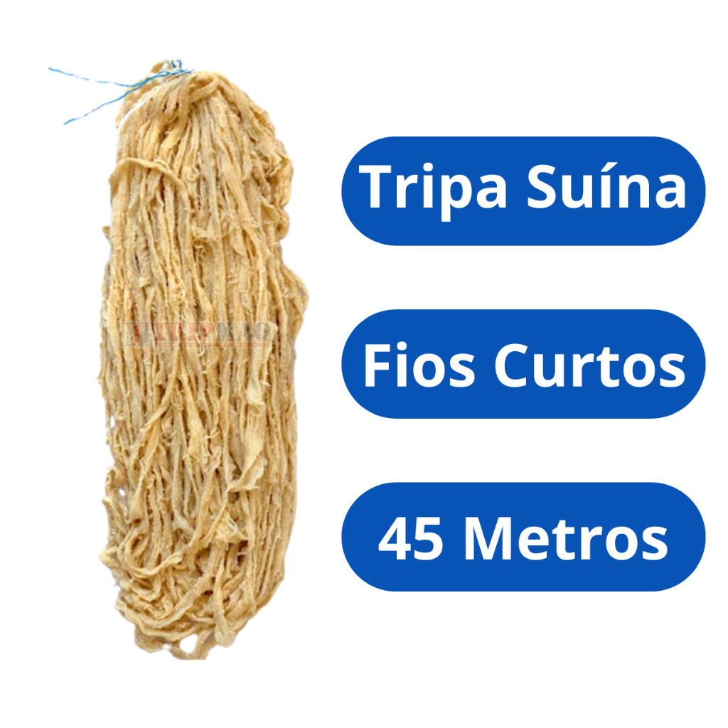 Tripa Seca Calibre 28/32 para fazer Linguiça 45 Mts | Shopee Brasil
