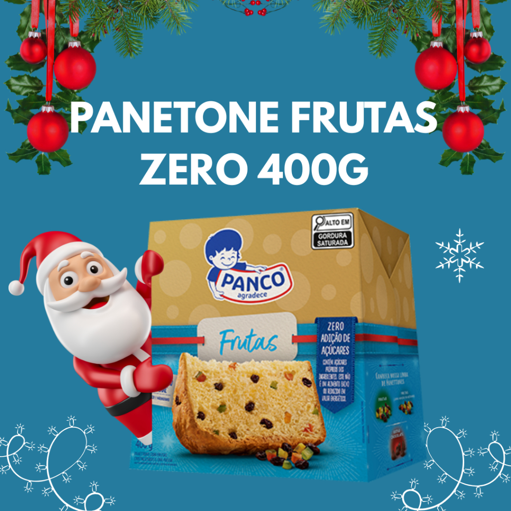PANETONE PANCO FRUTAS ZERO 400G | Shopee Brasil
