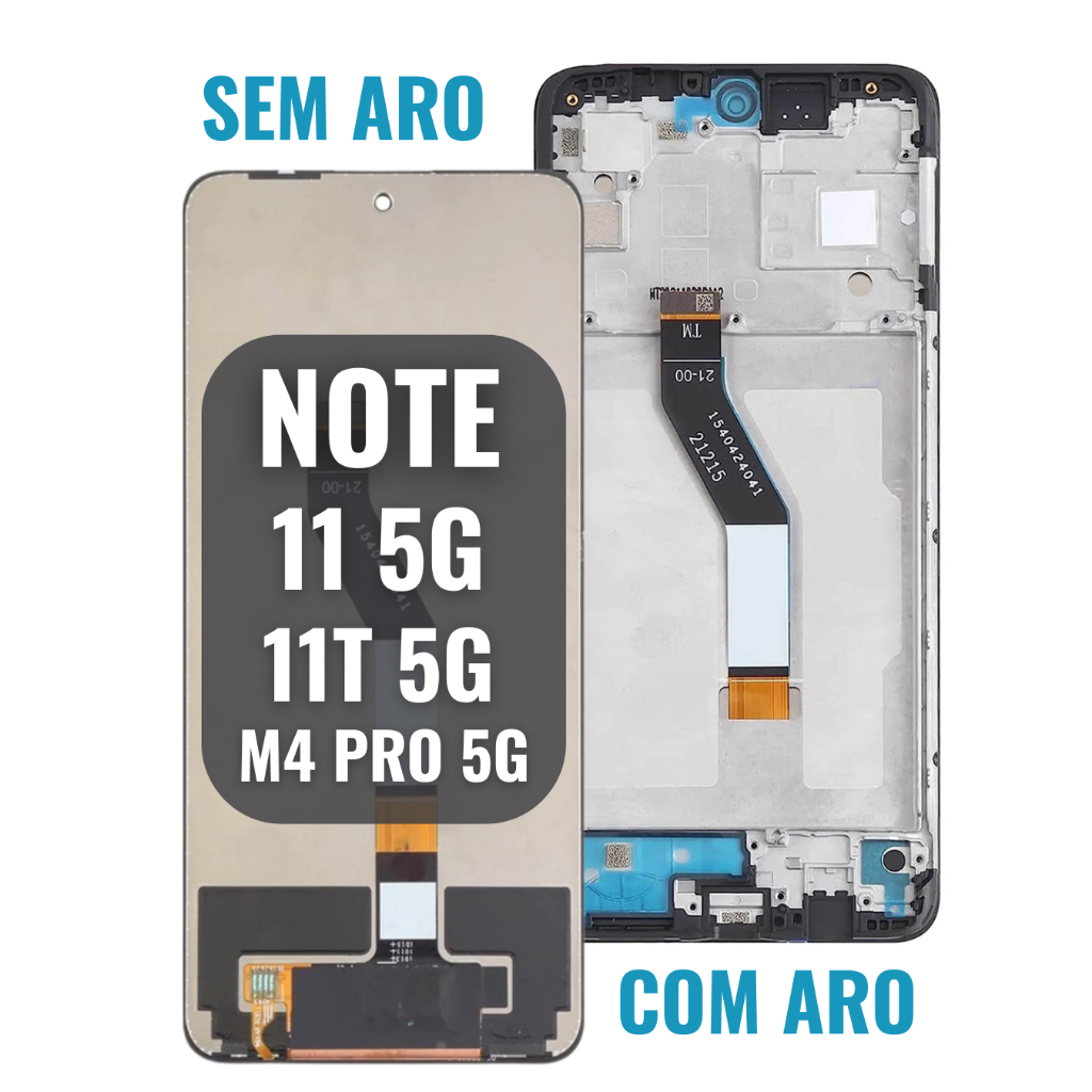 TELA FRONTAL DISPLAY LCD REDMI NOTE 11 5G/11T 5G/M4 PRO 5G | Shopee Brasil