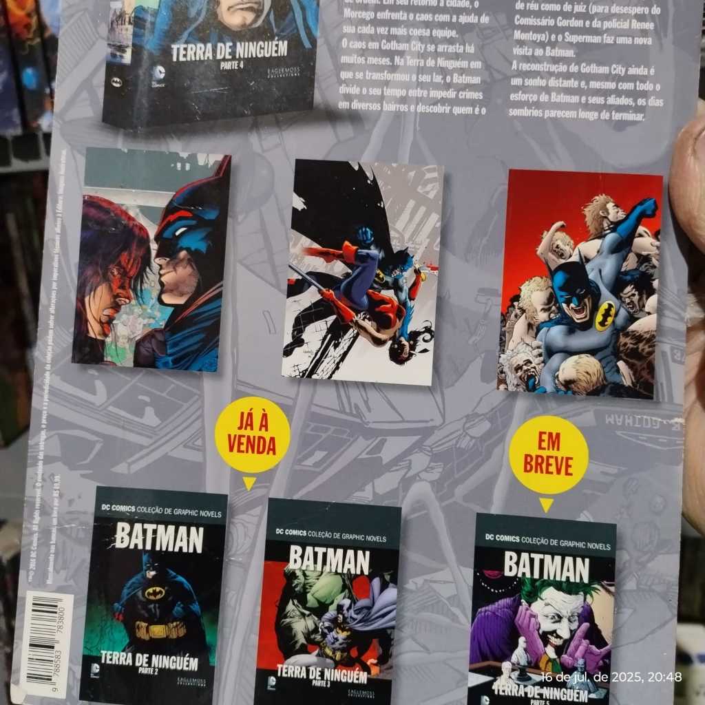 Coleção DC, Banners de propaganda da coleção Batman, terra de ninguém ...