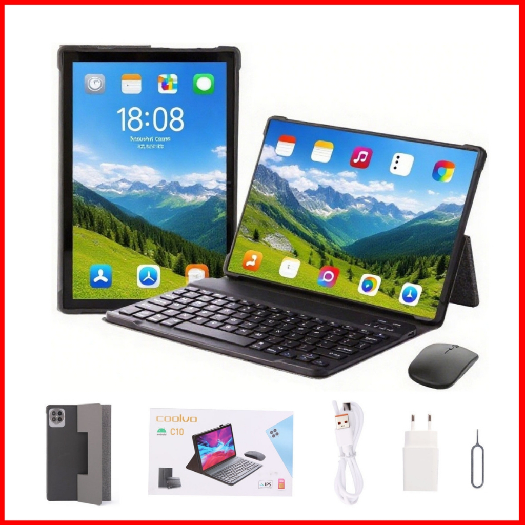 Tablet C10 10.1" – 8GB RAM, 250GB, Android 13, Dual SIM 4G/WiFi, Kit ...