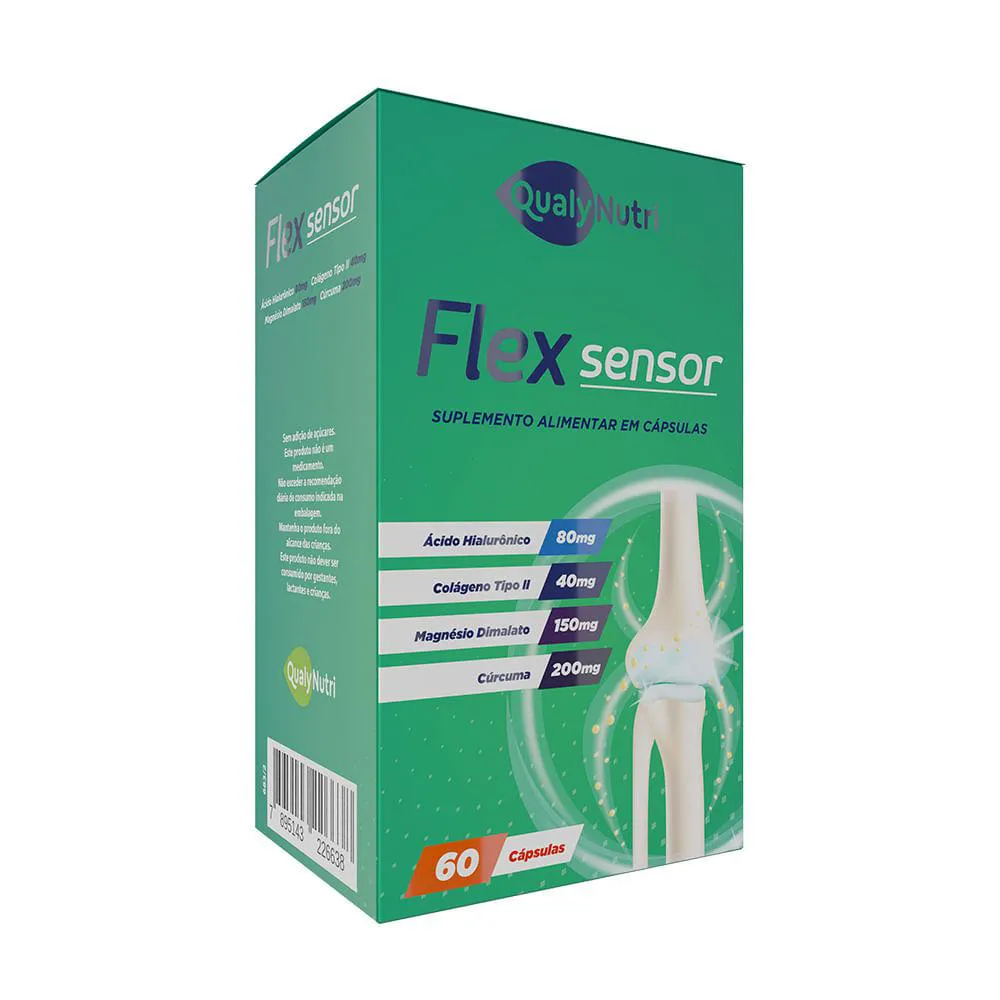 FLEX SENSOR 60CAPS QUALY NUTRI (ACIDO HIALURONICO, COLAGENO TIPO ll ...