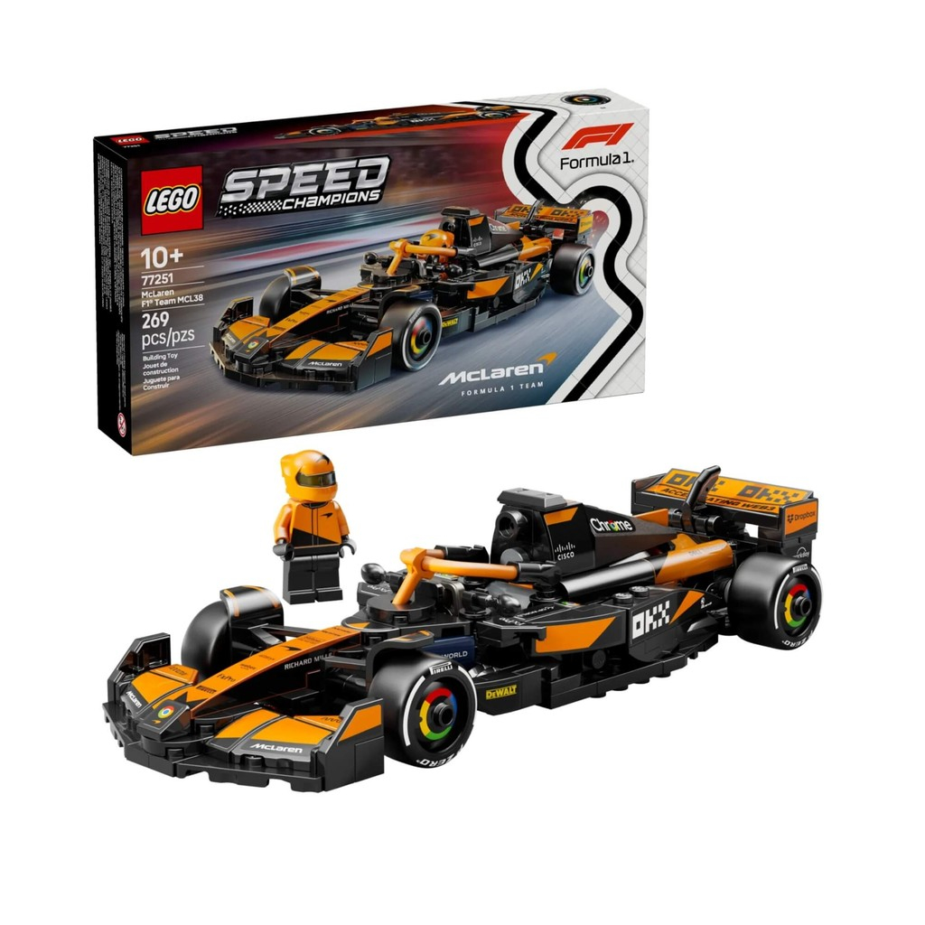 LEGO Blocos de Montar Speed Champions - McLaren F1 Team MCL38 269 Peças ...