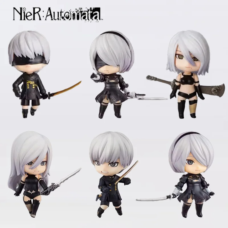 Chibis 9S, 2B, A2 - NieR: Automata, 10cm. | Shopee Brasil