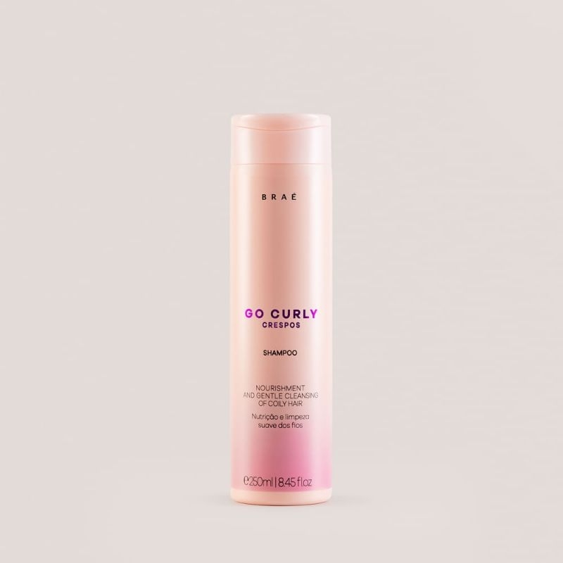 Shampoo Go Curly Crespos Nutrição e Limpeza Suave Braé 250ml | Shopee ...