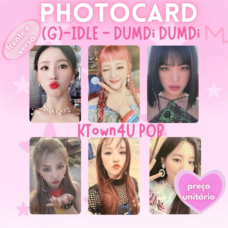 Photocard Fanmade (G)-IDLE DUMDi DUMDi (Ktown4U POB) | Shopee Brasil