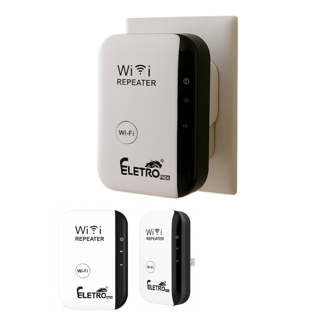Repetidor Wi-Fi De Alta Potência Amplificador De Sinal Wireless 2.4GHz ...