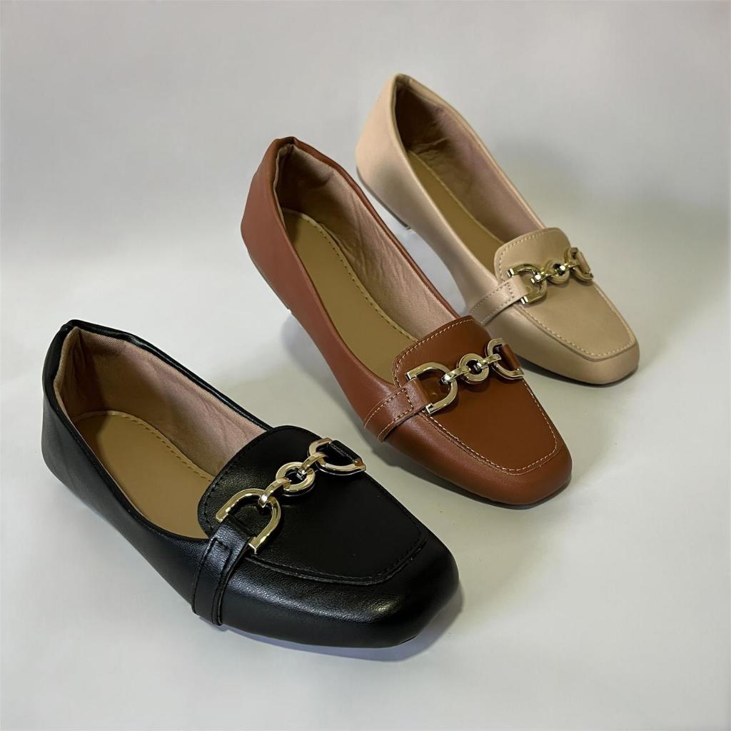 kIT Sapatilha Mocassim Feminino Classico Bico Quadrado Diwa Shoes ...