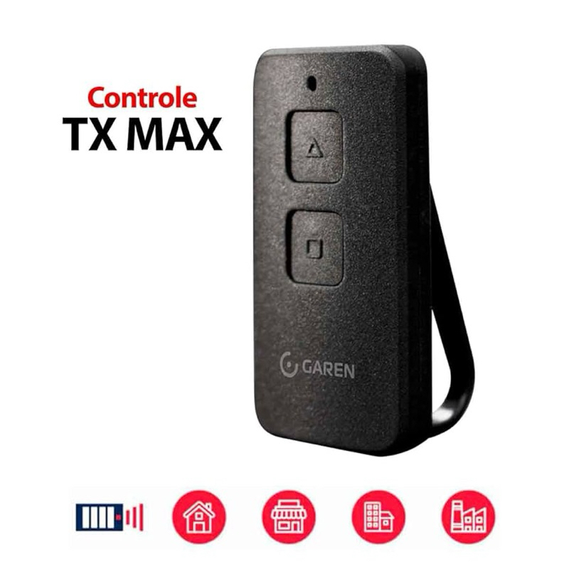 Controle Remoto Tx Max Garen Original Portão Eletrônico 433MHz | Shopee Brasil