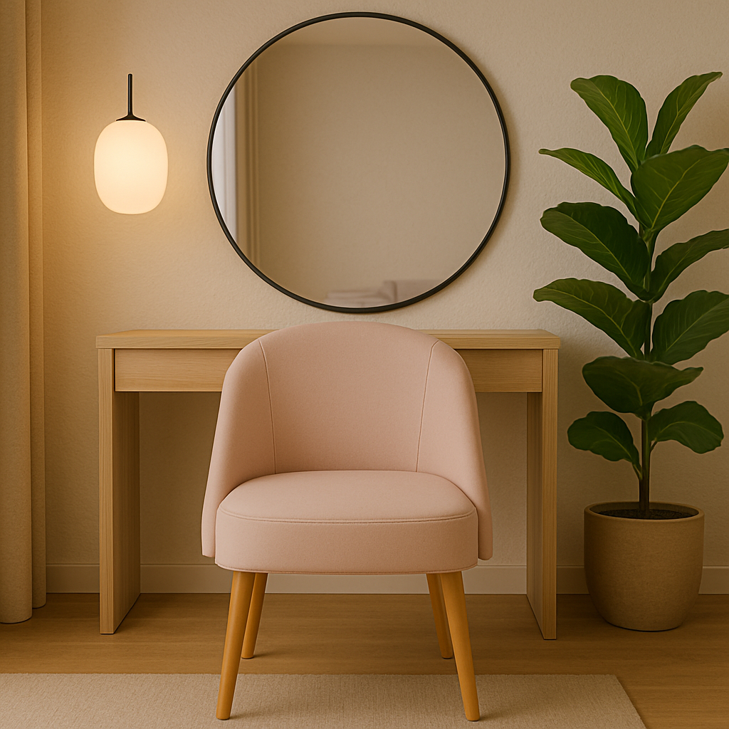 Banqueta Poltrona Lua Rose Ideal Para Sala, Penteadeira Ou Salão ...