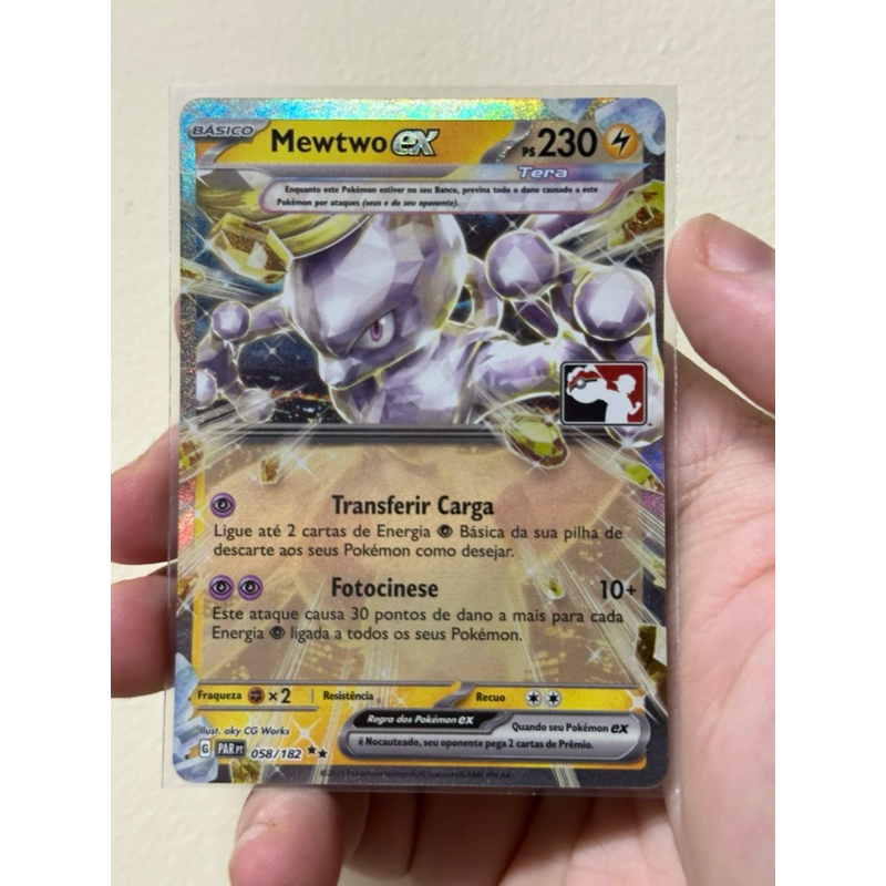 Pokemon TCG- Mewtwo ex (058/086) Prize pack | Shopee Brasil